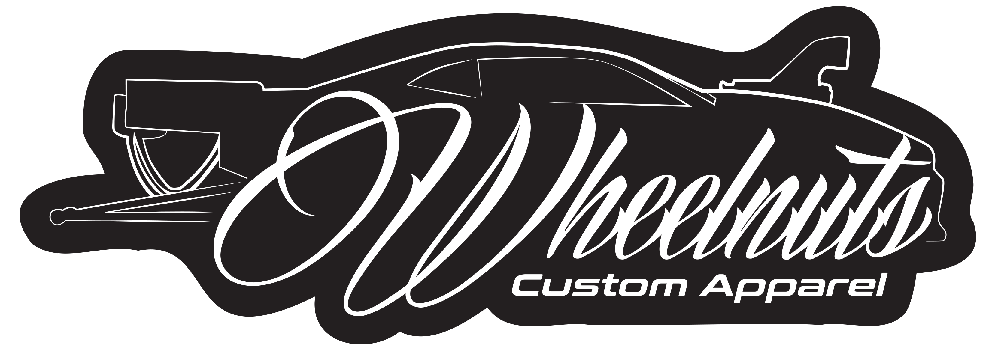 Wheelnuts Custom Apparel Clear With White Sticker 20cm